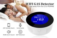 China Tuya WiFi Natural Gas Detector Smart Gas Sensor With Lcd Display for sale