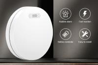 China 10 Year Battery Photoelectric Interlinked Smoke Alarm Battery Powered Smoke Alarm for sale