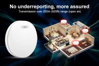 China 10 Year Battery Photoelectric Interlinked Smoke Alarm Battery Powered Smoke Alarm for sale