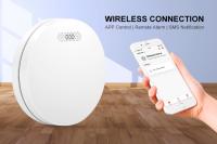 China Tuya WiFi Smoke Detector Ultra Thin Battery Operated Fire Alarm Detector Sensor for sale