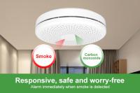 China Standalone Smoke Detector Fire Battery Operated High Sensitivity Smoke Alarm And Carbon Monoxide Detector for sale
