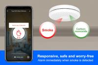 China Portable WiFi Smoke Detector Alarm Combine Co Detector Carbon Monoxide Alarm  With  Low Power Remind for sale
