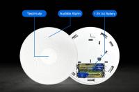 China Combination Smoke CO Alarm With Test Button Photoelectric Smoke Alarm Detector for sale