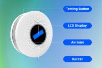 China Portable Fire Co Alarm Battery Operated Smoke And Carbon Monoxide Detector For Home And Kitchen for sale