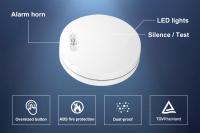 China Photoelectric Standalone Smoke Alarm With Test Button 3 Year Battery Smoke Detector for sale