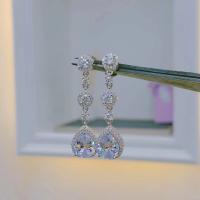 China Pear Shape Full Drop Hypoallergenic S925 Sterling Silver Teardrop Earrings Fine Jewelry for sale