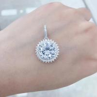 China Custom CZ Eternity Band 925 Sterling Silver Rings Zircon Nailed Shape 16.6g for sale