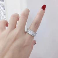 China Wedding Moissanite Diamond Ring 925 Sterling Silver Cubic Zirconia Band Ring for sale