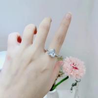 China 3.5G 925 Sterling Silver Wedding Rings With Diamonds Zircon for sale