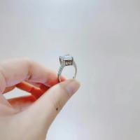 China 3.5G 925 Sterling Silver Wedding Rings With Diamonds Zircon for sale