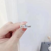 China Women S925 Sterling Silver Rings Black CZ Cubic Zirconia Square Cut Jewelry for sale