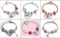China DIY Lucky Charm Sterling Silver Bracelet Bangle Jewellery Craft Set For Children for sale
