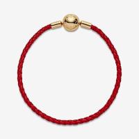 China Friendship Seed Bead Red Rope Bracelet Woven Bohemian String Bangles For Women Girls for sale