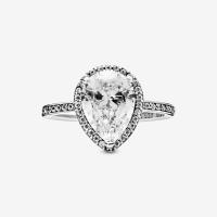 China Women's Engagement 925 Sterling Silver Rings 1Carat Moissanite Diamond for sale