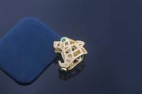 China Gold Plated Leopard Diamond Ring 925 Silver Jewelry OEM for sale