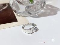 China 8A Cubic Zirconia CZ Women'S 925 Sterling Silver Rings For Couple for sale