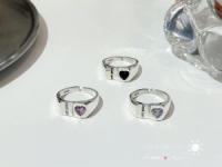 China 8A Cubic Zirconia CZ Women'S 925 Sterling Silver Rings For Couple for sale