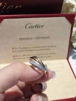 China 3in1 925 Sterling Silver Rings 18K Gold Micro Zirconia Inlay for Wedding for sale