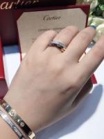 China 3in1 925 Sterling Silver Rings 18K Gold Micro Zirconia Inlay for Wedding for sale