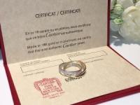 China 3in1 925 Sterling Silver Rings 18K Gold Micro Zirconia Inlay for Wedding for sale