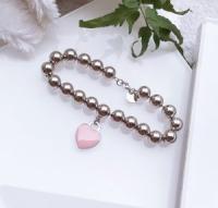China Adjustable Plain S925 Stretch Sterling Silver Beaded Bracelet Lightweight for sale