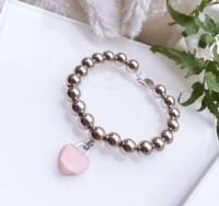 China Adjustable Plain S925 Stretch Sterling Silver Beaded Bracelet Lightweight for sale