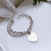 China Womens Chain 925 Sterling Silver Bracelet Bangle Heart Charm Fine Jewelry for sale
