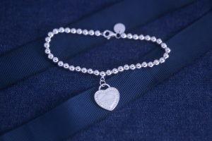 China ODM Infinity Bead Love Sterling Silver Bracelet Bangle For Girlfriend for sale