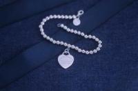 China ODM Infinity Bead Love Sterling Silver Bracelet Bangle For Girlfriend for sale