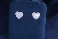 China Hypoallergenic Silver 925 Sterling Earrings Stud Jewellery Heart Stud Customized for sale