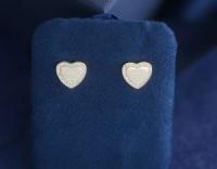 China Hypoallergenic Silver 925 Sterling Earrings Stud Jewellery Heart Stud Customized for sale