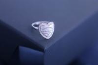 China Tarnish Free 925 Sterling Silver Rings Jewelry Stamped Rhodium Plating for sale