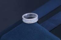 China Ladies Engagement 925 Silver Cubic Zirconia CZ Ring Jewelry 5A Zircon for sale