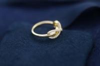China 18K Gold Plated 925 Sterling Silver Rings Cubic Zirconia Paved Diamond OEM for sale