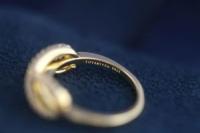 China 18K Gold Plated 925 Sterling Silver Rings Cubic Zirconia Paved Diamond OEM for sale