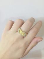 China ODM 925 Silver 18K Gold Plated Ring Jewellery Zircon Eternity Band for sale