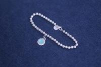 China Girlfriend S925 Love Heart Tag Bead Bracelet Jewellery Custom for sale