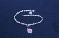 China Girlfriend S925 Love Heart Tag Bead Bracelet Jewellery Custom for sale