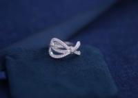 China Bow Knot 925 Sterling Silver Rings Adjustable For Women 2mm-10mm for sale