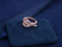 China Bow Knot 925 Sterling Silver Rings Adjustable For Women 2mm-10mm for sale