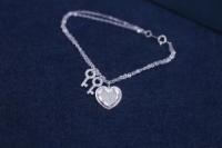 China Personalized Charms Key Lock Heart Padlock Bracelet Gold Qixi Gift for sale
