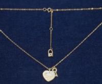 China Personalized Charms Key Lock Heart Padlock Bracelet Gold Qixi Gift for sale