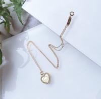 China 18 Inch Sterling Silver Heart Pendant Necklace Rhodium Plating for sale