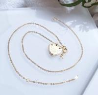 China Gold Plated 925 Sterling Silver Neckalce Jewelry Pendant Heart Charm for sale