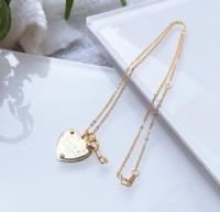 China Gold Plated 925 Sterling Silver Neckalce Jewelry Pendant Heart Charm for sale