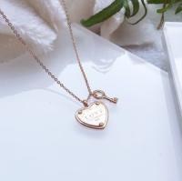 China Gold Plated 925 Sterling Silver Neckalce Jewelry Pendant Heart Charm for sale