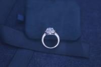 China Pagoda Cut Zirconia 925 Sterling Silver Rings Champagne Gold Plated 1 1.5 2 4 Carat for sale