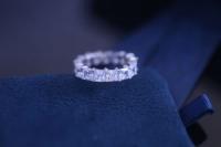 China Emerald Sterling Silver Custom Jewelry Square Diamond Rings for sale