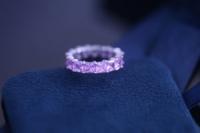 China Emerald Sterling Silver Custom Jewelry Square Diamond Rings for sale