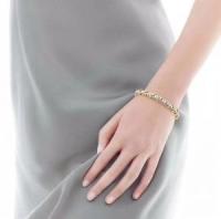 China ODM Yellow Diamond Cubic Zirconia Bracelet Silver Sterling 925 for sale